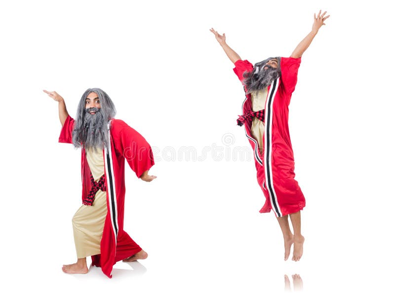 Asistente Con Disfraz Aislado En Blanco Imagen de archivo - Imagen de ...