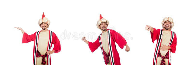 Asistente Con Disfraz Aislado En Blanco Foto de archivo - Imagen de ...