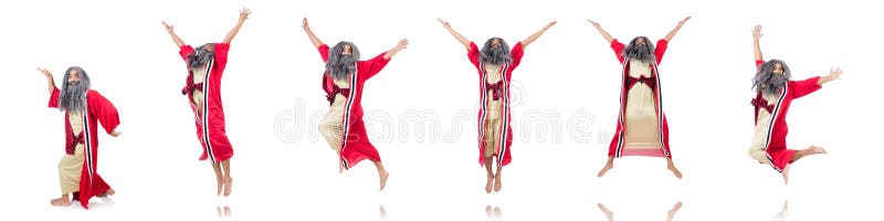 Asistente Con Disfraz Aislado En Blanco Imagen de archivo - Imagen de ...