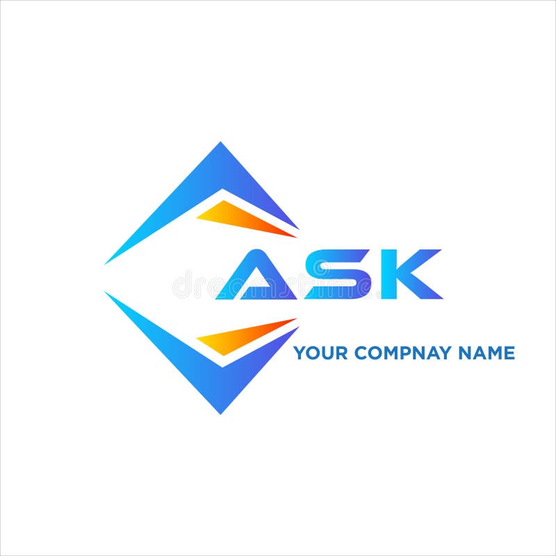 ASK Abstract Technology Logo Design on White Background. ASK Creative ...
