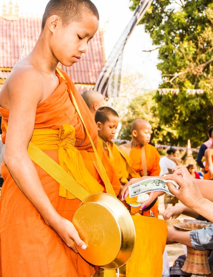 Ask for alms editorial photo. Image of meditating, culture - 38419751