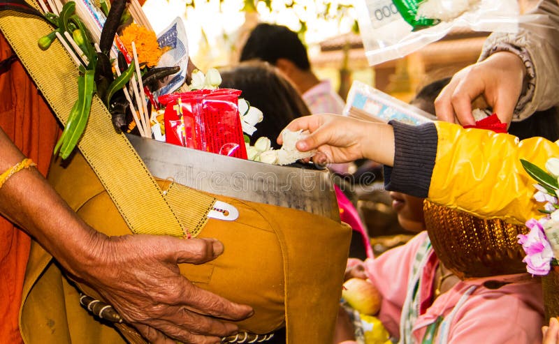 Monk S Alms Bowl for Store Food Stock Image - Image of sculpture, calm ...
