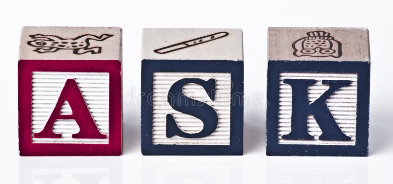 Ask Blocks for Kids Playing Stock Image - Image of play, alphabet: 54132259