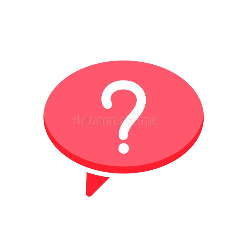 Ask Bubble Chat Dialogue Message Questionmark Speech Icon Stock Vector ...