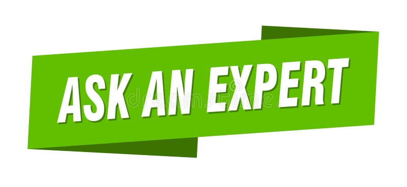 Ask an Expert Banner Template. Ask an Expert Ribbon Label Stock Vector ...
