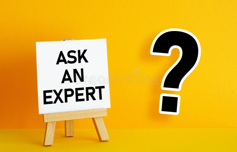 Ask an Expert is Shown Using the Text As Educational Concept Stock ...