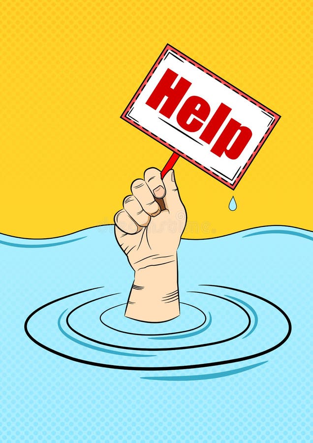 Ask for help. stock illustration. Illustration of help - 225514226