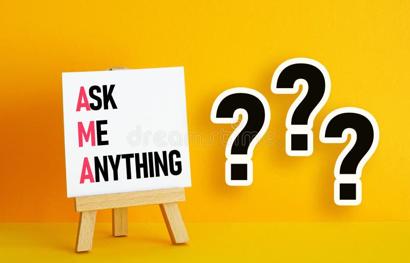 Ask Me Anything AMA Session is Shown Using the Text Stock Image - Image ...