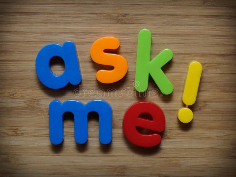 Ask me stock image. Image of query, information, concept - 48041179