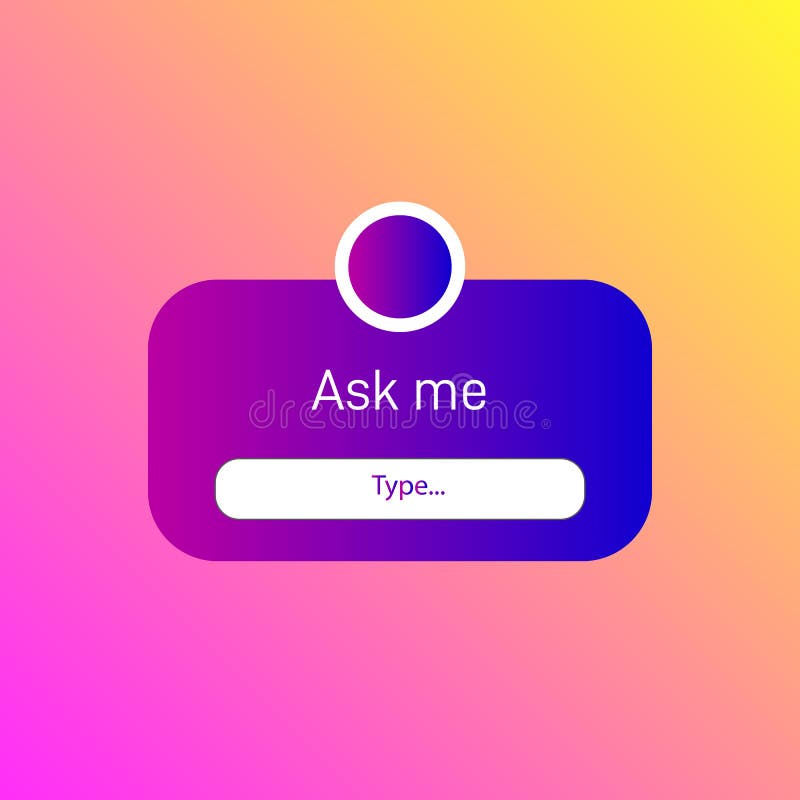 Instagram Ask Me Question Stock Illustrations – 34 Instagram Ask Me ...