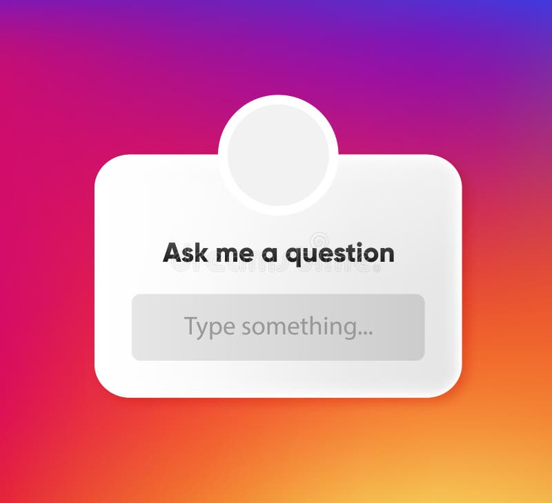 Ask Me a Question in 3D Design. Form Ask Me a Question for Social ...