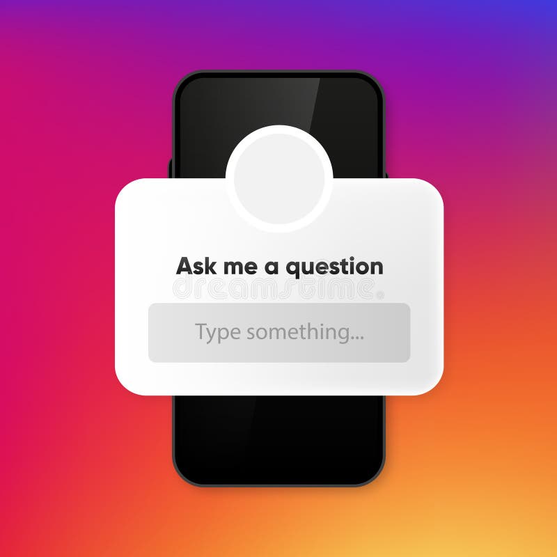 Ask Me a Question in 3D Design. Form Ask Me a Question for Social ...