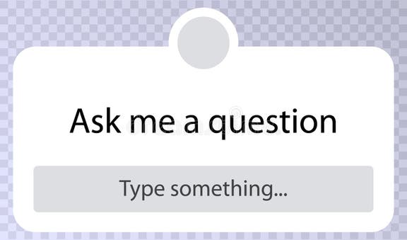 Ask Me a Question. User Interface Design Vector Isolated on a ...