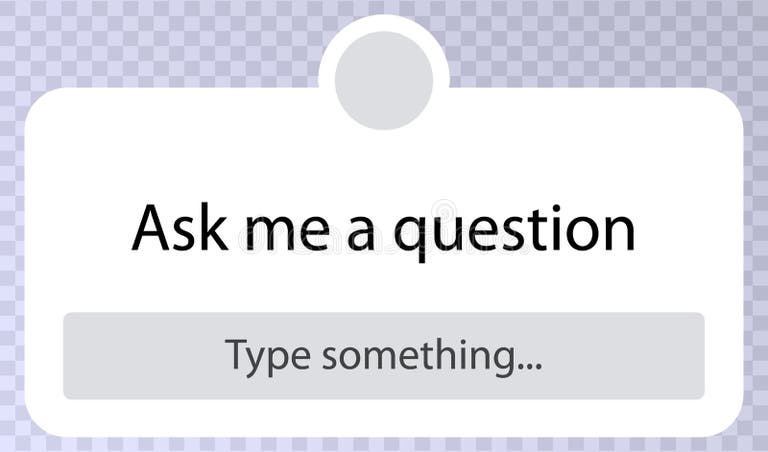 Ask Me a Question. User Interface Design Vector Isolated on a ...