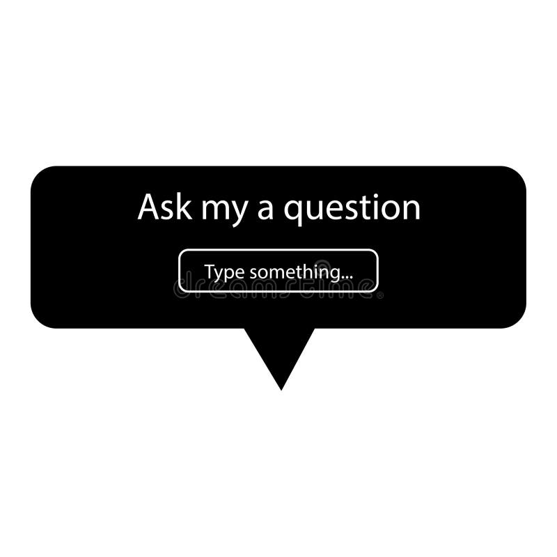 Ask Me a Question. User Interface. Vector Illustration. EPS 10 Stock ...