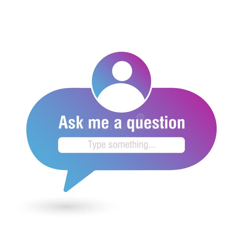 Ask Me a Question Vector Banner. User Interface Window. Vector Stock ...
