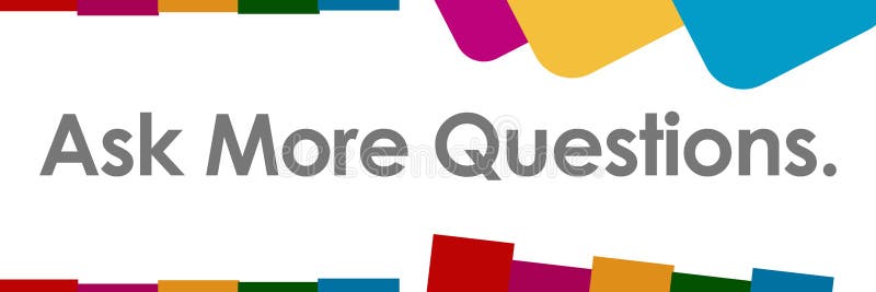 Any Questions Colorful Squares Stripes Stock Illustration ...