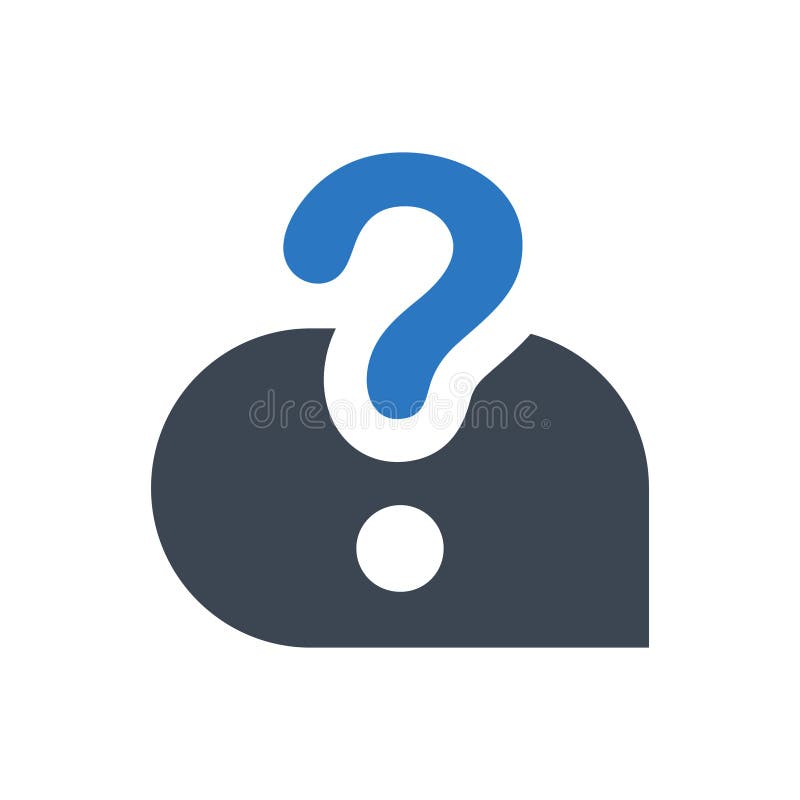 Ask question icon stock vector. Illustration of sign - 223751344