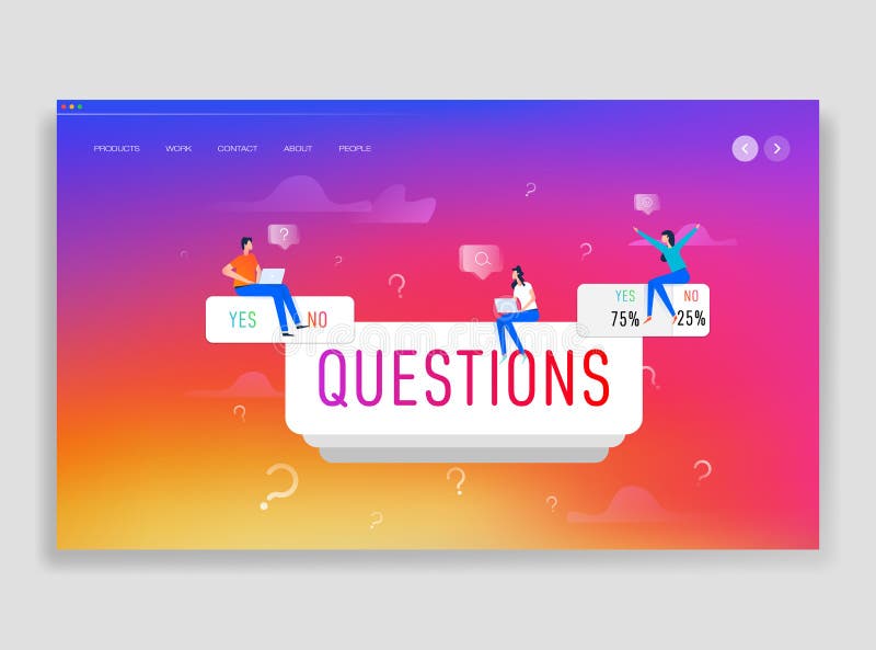 Ask Question Social Media Sticker Stock Vector - Illustration of ...
