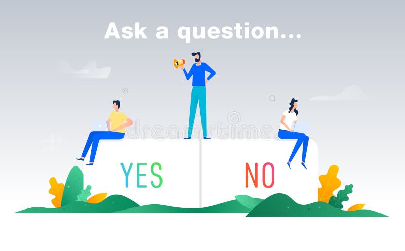 Ask Question Social Media Sticker Stock Vector - Illustration of ...