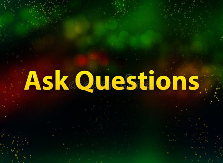 Ask Questions Abstract Bokeh Dark Background Stock Illustration ...