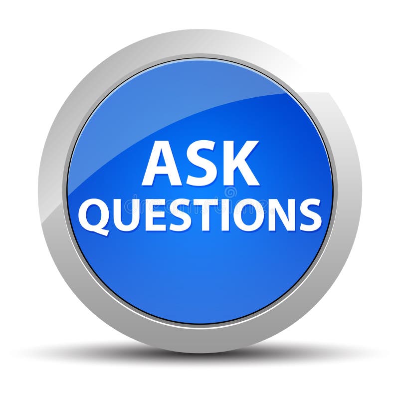 Any Questions Blue Squares Top Bottom Stock Illustration - Illustration ...