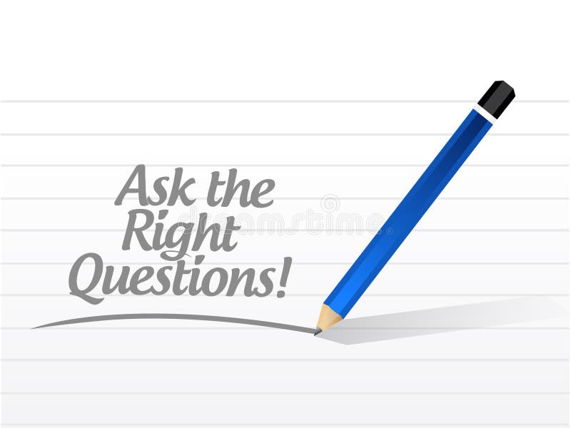 Right Questions. Question Mark and Arrows on Buttons Stock Illustration ...
