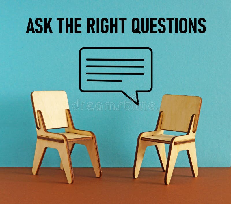 Ask the Right Questions is Shown Using the Text and Picture of Speech ...