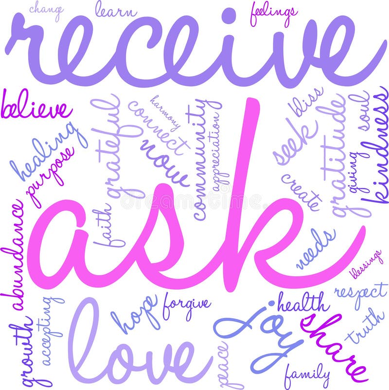 Ask Word Cloud stock vector. Illustration of holistic - 108482206