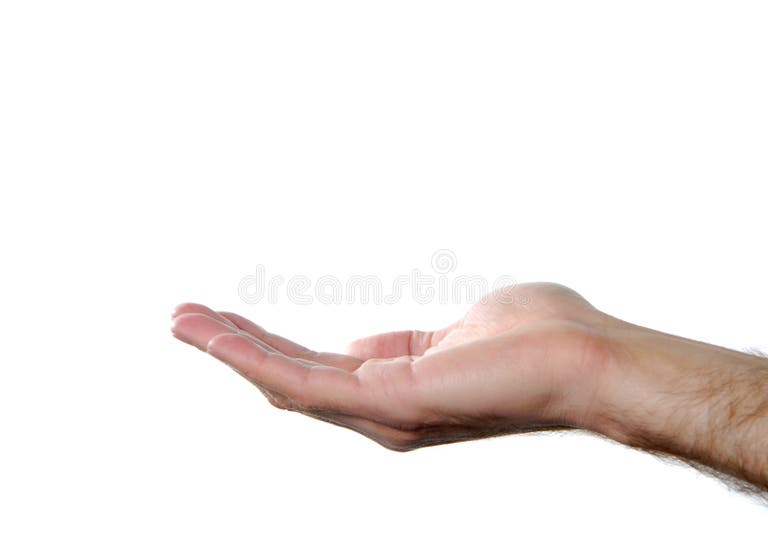 Asking Hand on White Bakground Stock Image - Image of element, ideas ...