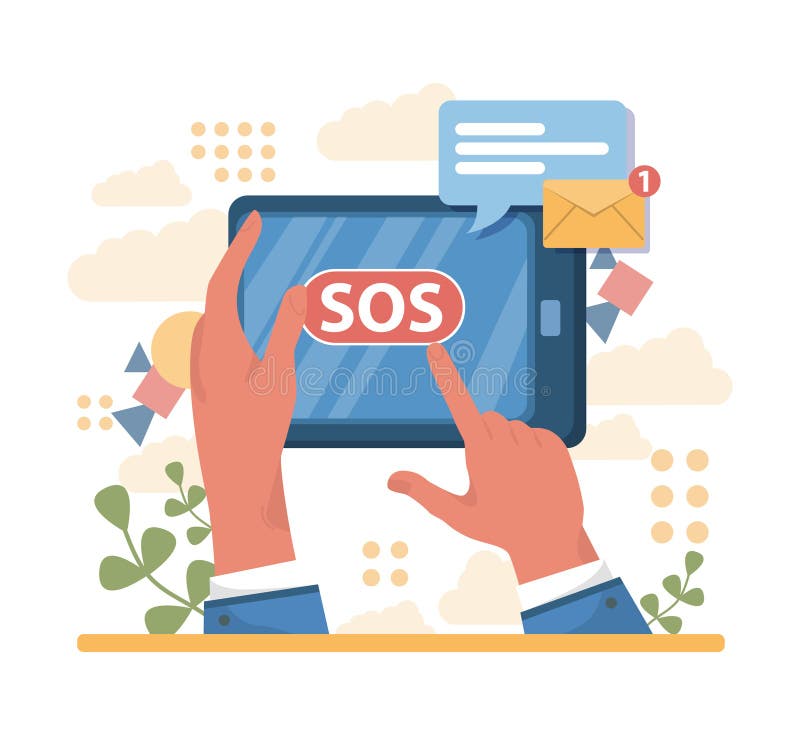 Asking for Help Concept. Character Seeking Support from Other Stock ...