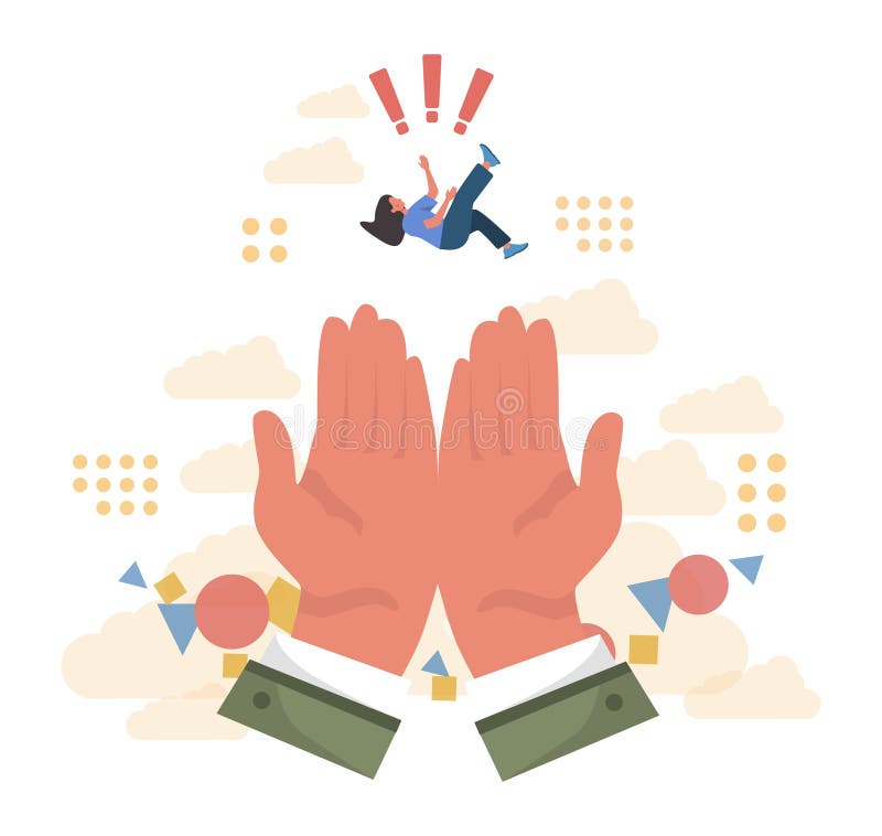 Asking for Help Concept. Character Seeking Support from Other Stock ...