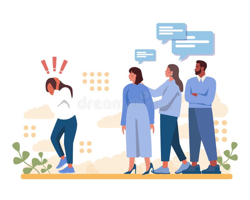 Asking for Help Concept. Character Seeking Support from Other Stock ...