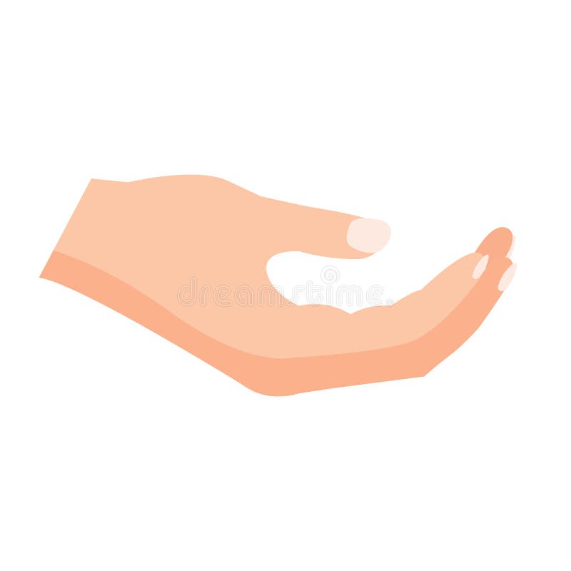 Asking Human Hand, Care or Protect Hand Gesture Vector Illustration Stock Illustration ...