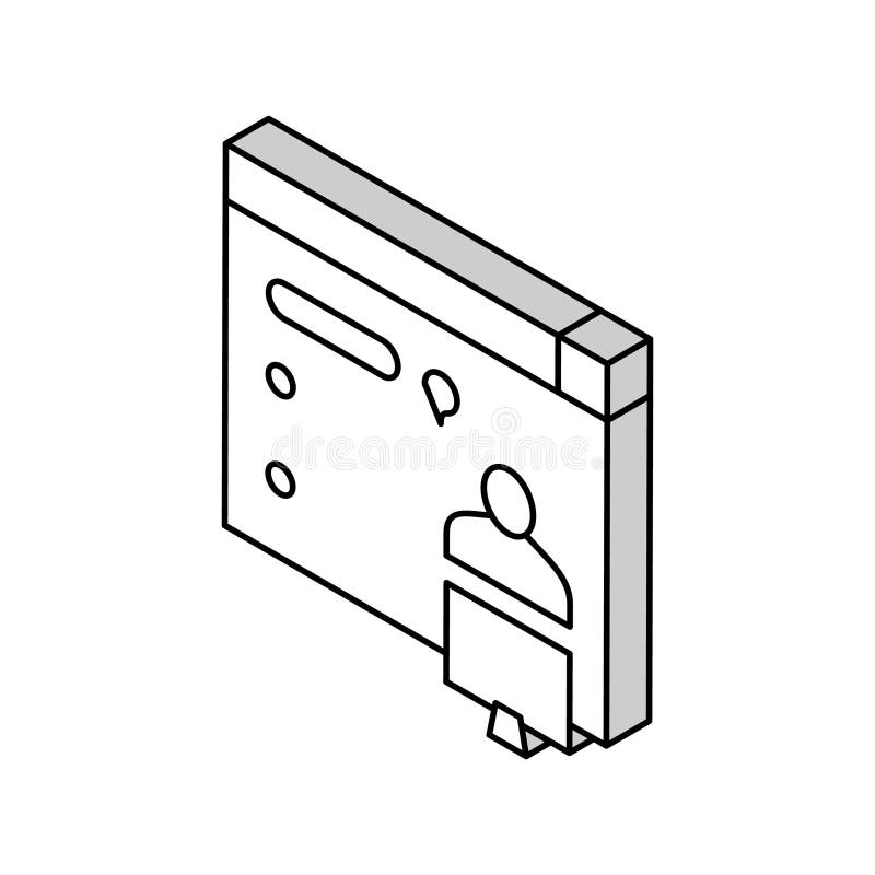 Asking Question for Solve Problem Isometric Icon Vector Illustration ...