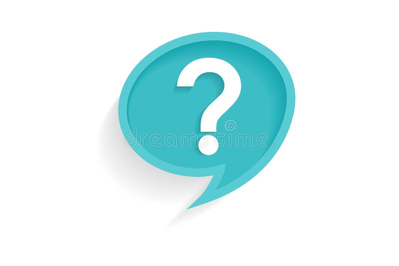 Question Mark in a Blue Circle Stock Illustration - Illustration of ...