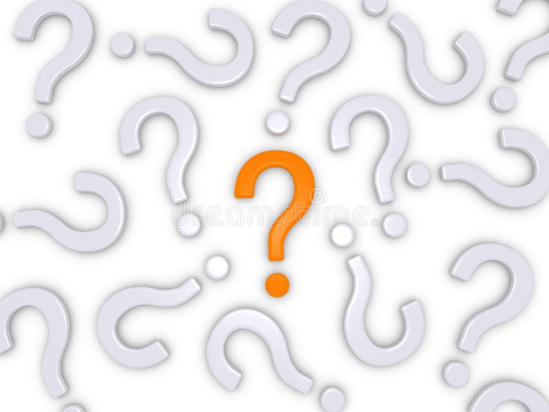 The Right Question Mark - a List of Question Marks Stock Vector ...