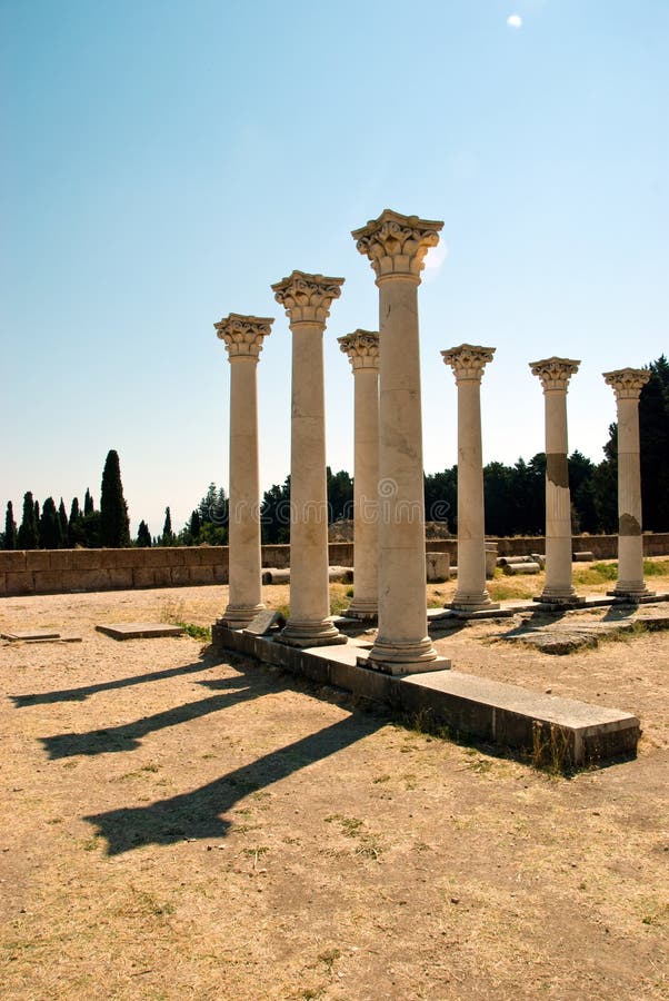 Asklepieion, Hippocrates Medical School, Greece Stock Photo - Image of ...