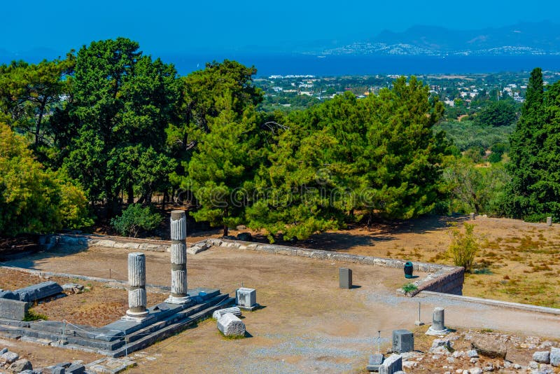 Asklepieion Ancient Ruins in Greek Island Kos Stock Image - Image of ...