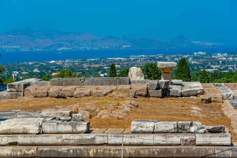 Asklepieion Ancient Ruins in Greek Island Kos Stock Photo - Image of ...