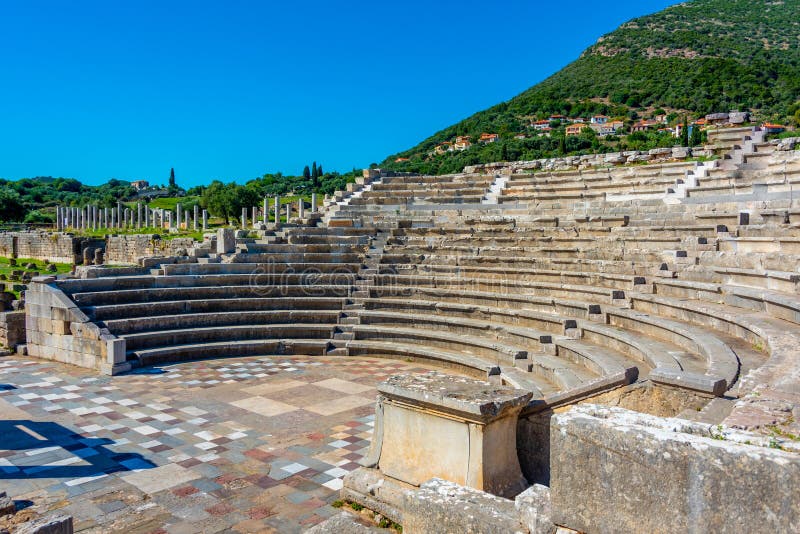 Asklepieion of Archaeological Site of Ancient Messini in Greece Stock ...