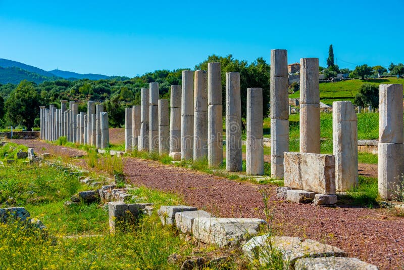 Asklepieion of Archaeological Site of Ancient Messini in Greece Stock ...