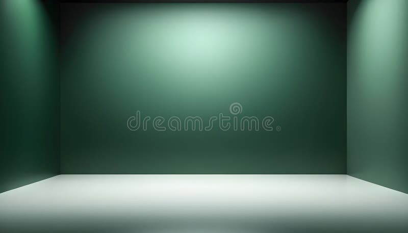 Ethereal Green Studio Background with Subtle Shimmer Stock Illustration ...