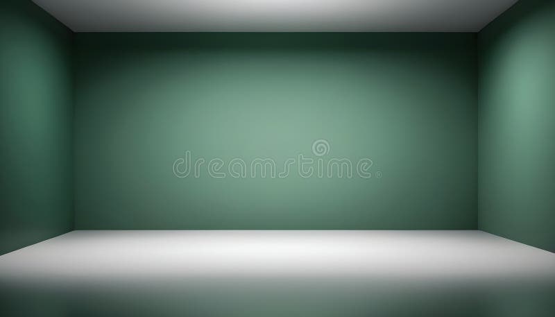 Ethereal Green Studio Background with Subtle Shimmer Stock Illustration ...