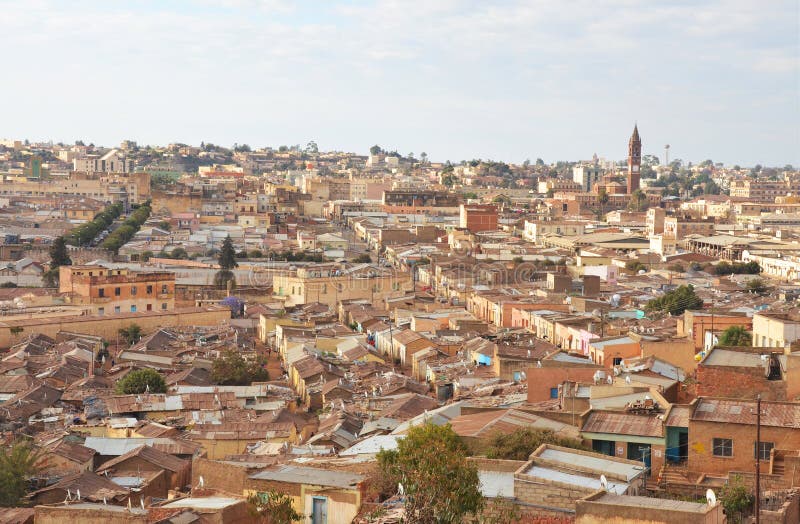 Asmara - the Capital City and Largest Settlement in Eritrea Stock Image ...