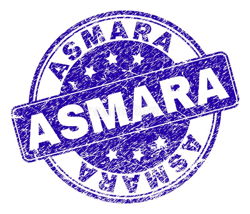 Scratched Textured ASMARA Stamp Seal Stock Vector - Illustration of ...