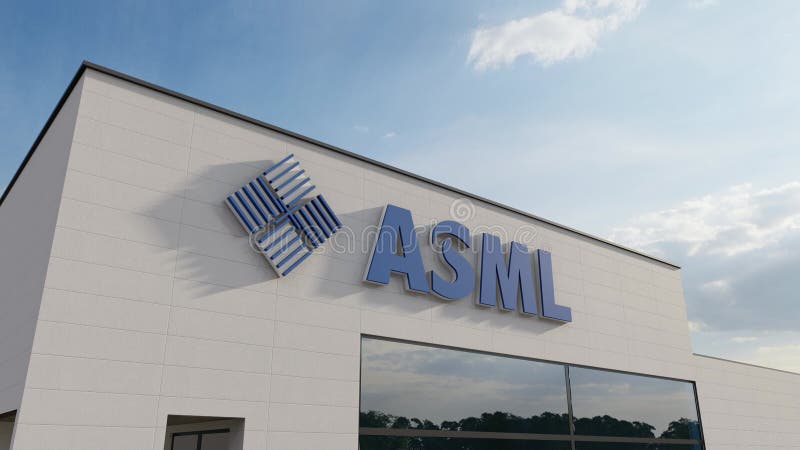 ASML S Logo Corporate on Headquarters in Veldhoven, Netherlands Stock ...