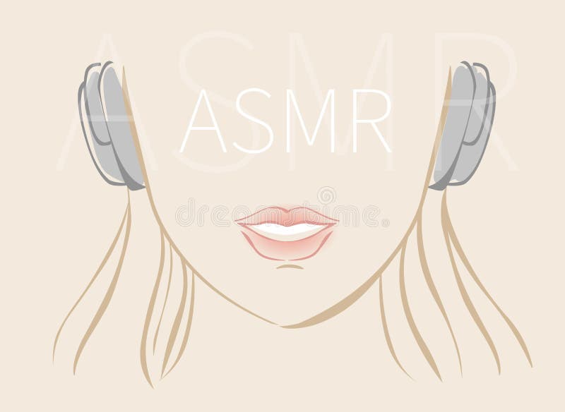 ASMR Effect. Vector Hand Drawn Illustration Stock Vector - Illustration ...