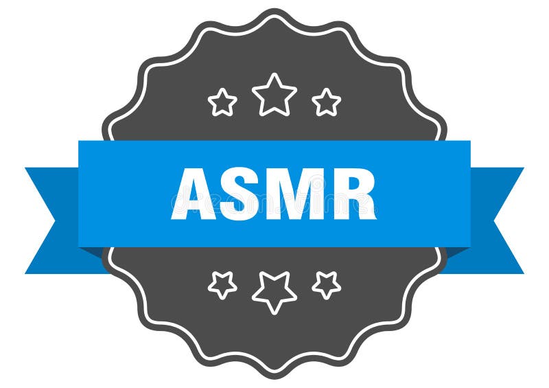 Asmr Label. Asmr Isolated Seal. Sticker. Sign Stock Vector ...
