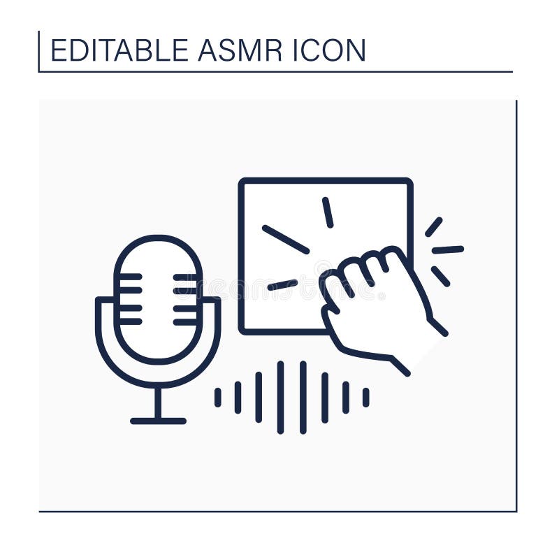 ASMR line icons set stock vector. Illustration of logo - 227896974